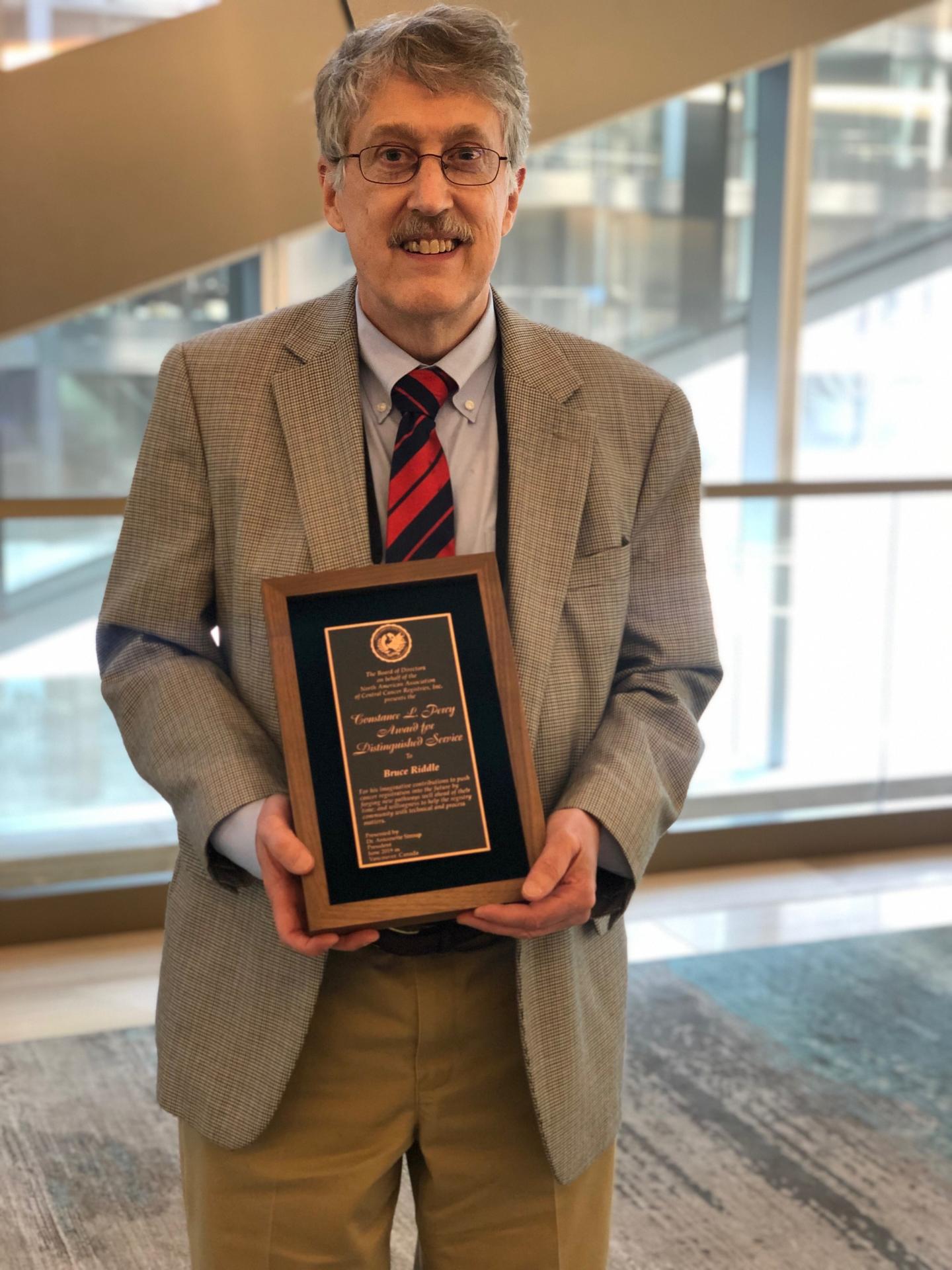 Dr. Bruce Riddle of the Department of Epidemiology has received the ...