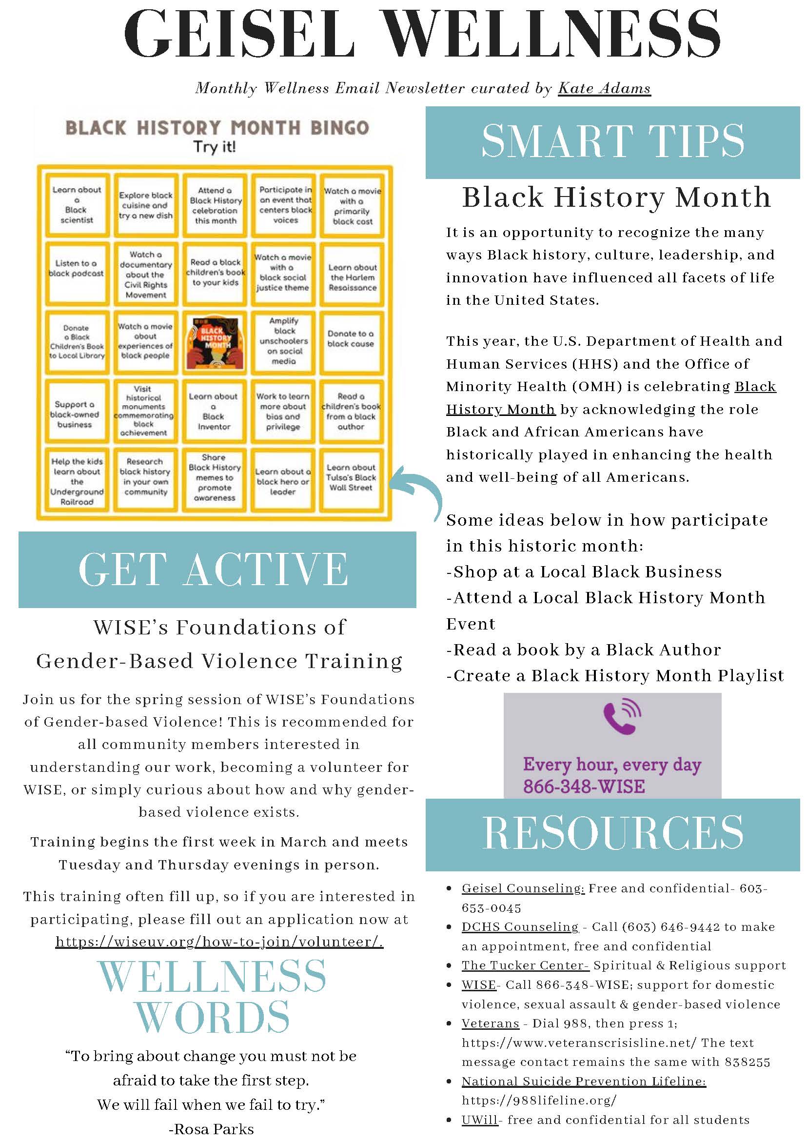 Geisel Wellness – Office of Student Affairs